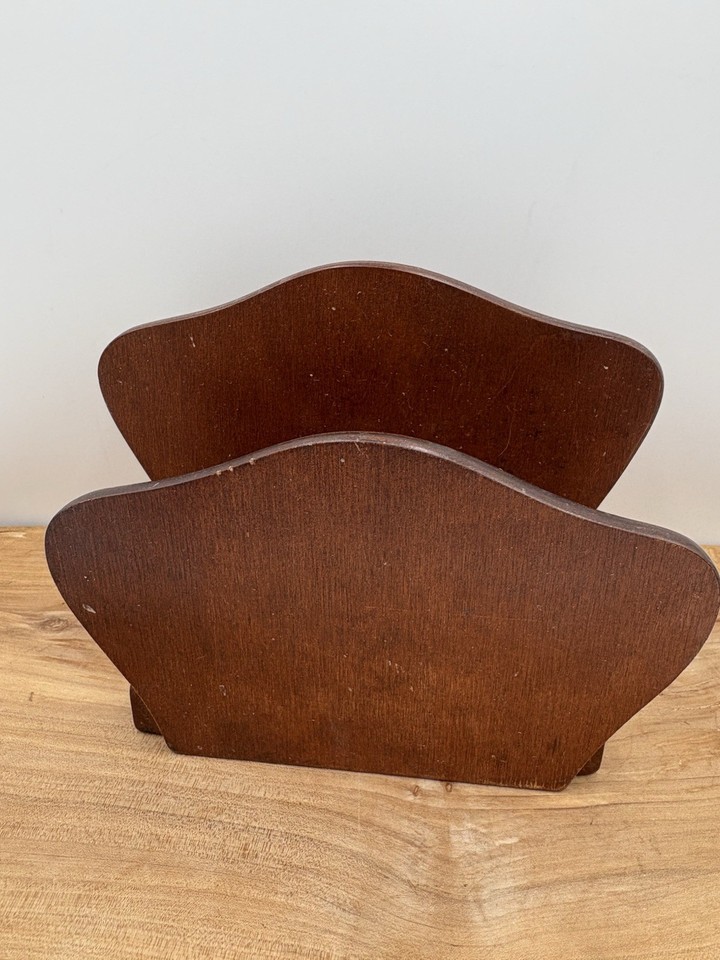 Vintage Wooden Napkin Letter Mail Holder Simple DIY | eBay