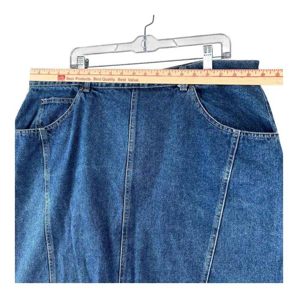 VTG International Stefano Sportswear Denim Skirt Womens Plus Size 24W ...