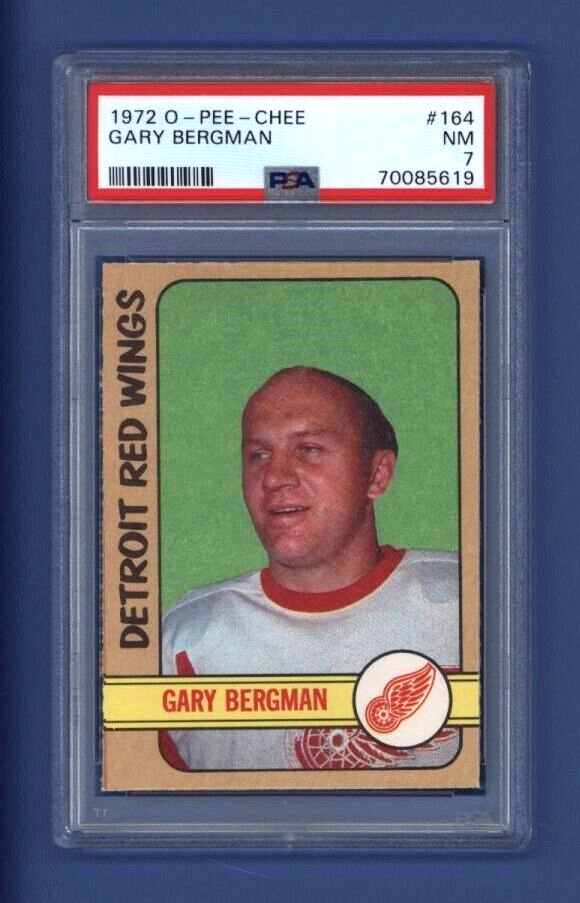 1972-73 OPC O-PEE-CHEE #164 GARY BERGMAN PSA 7 NM Detroit Red Wings | eBay