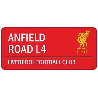 Liverpool FC Official Anfield Road Street Sign Large Red LFC Gift | eBay UK