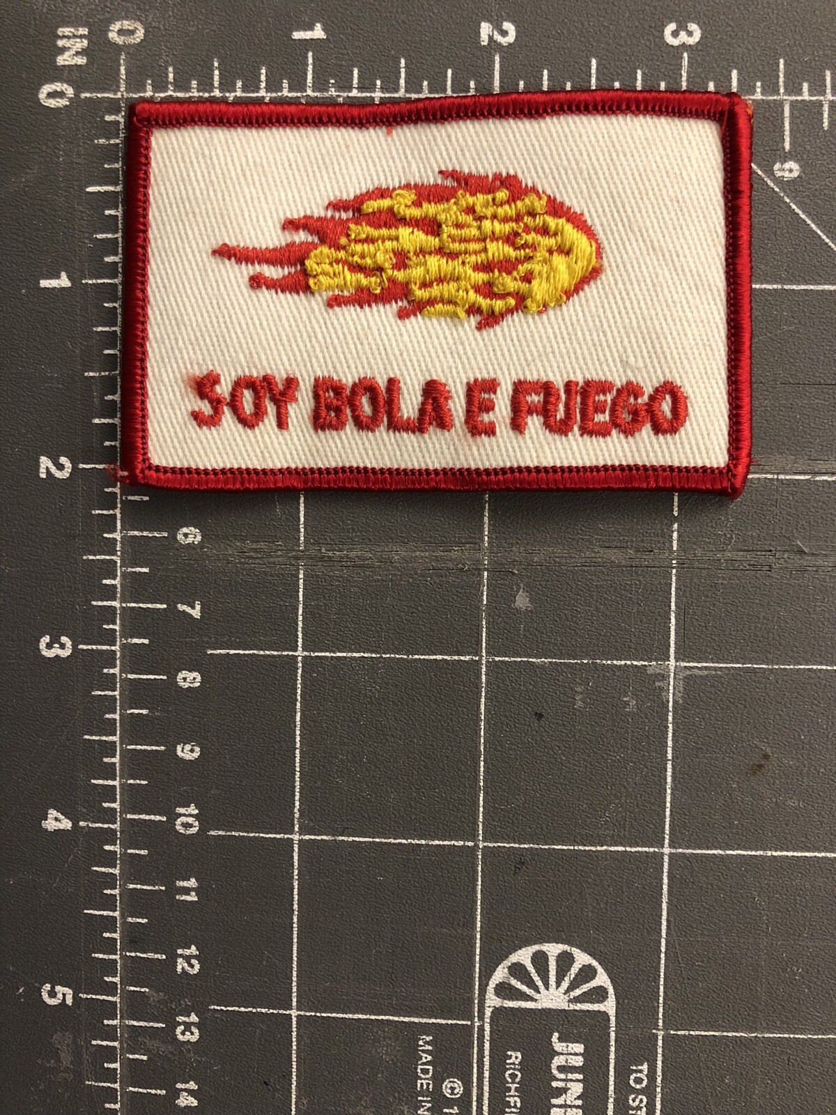Vintage Soy Bola E Fuego Patch De I Am A Ball Of Fire Fireball And & Y ...
