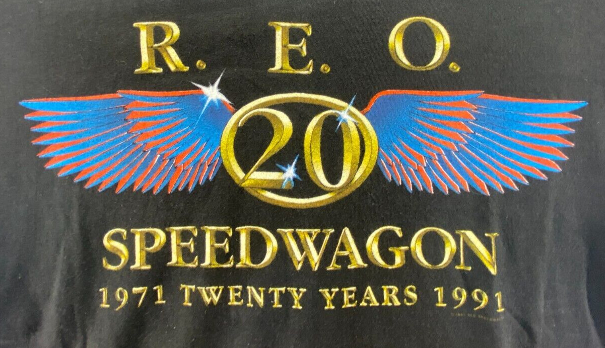 Vintage REO Speedwagon 20 Years Tee Shirt 1971-1991 A… - Gem