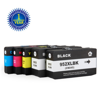 5PK 952 952XL Ink Compatible for HP Officejet Pro 7740 8210 8216 8218 ...