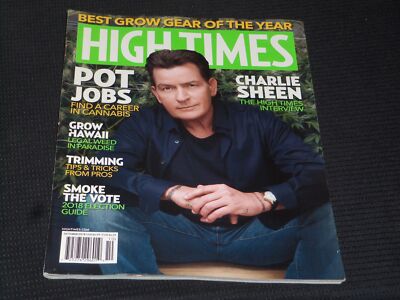 2018 OCTOBER HIGH TIMES MAGAZINE - CHARLIE SHEEN FRONT COVER - L 20239 ...