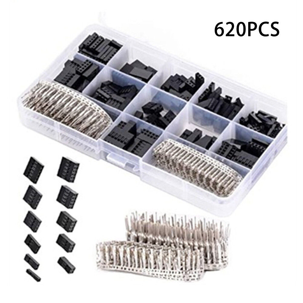 620pcs 2.54mm Parts Durable Wire Jumper Pin Header Tool Cable Connector ...