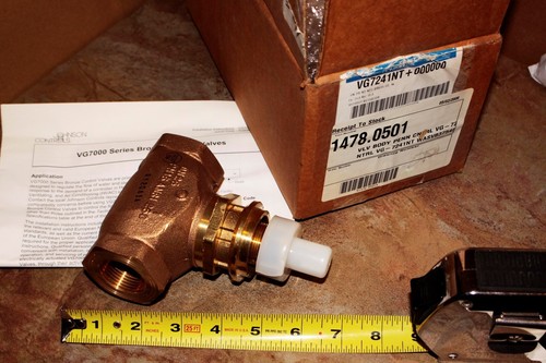 Johnson Controls 2-Way 1" Globe Valve VG7000 Series VG7241NT ...