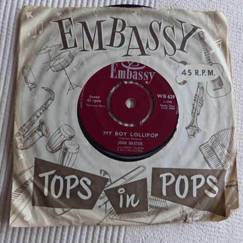 Vintage 45rpm Record Joan Baxter My Boy Lollipop 1964 | eBay