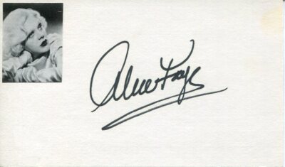 Alice Faye Week-End in Havana Lassie State Fair Stowaway Signed ...