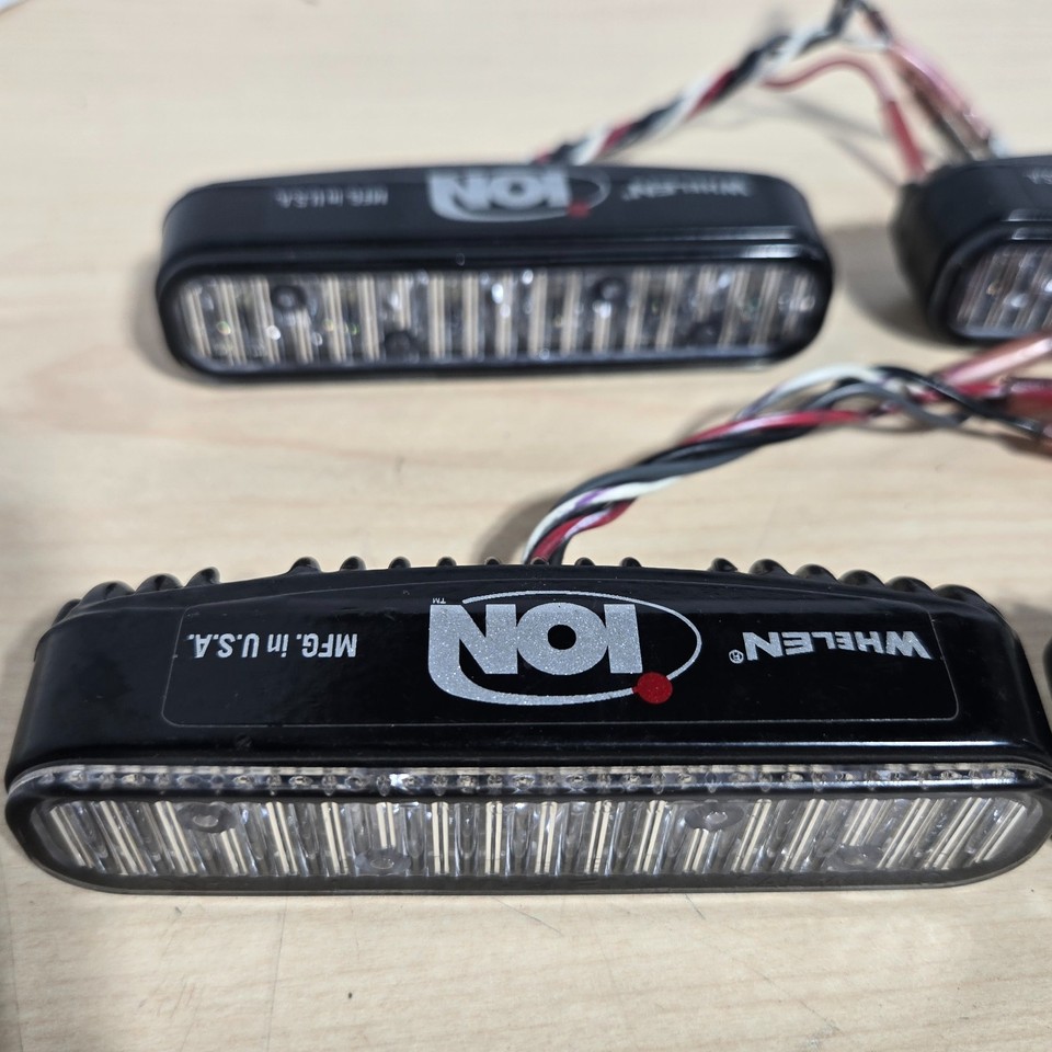 (4) WHELEN SETINA ION LED Lights- Blue white flash 2 color | eBay