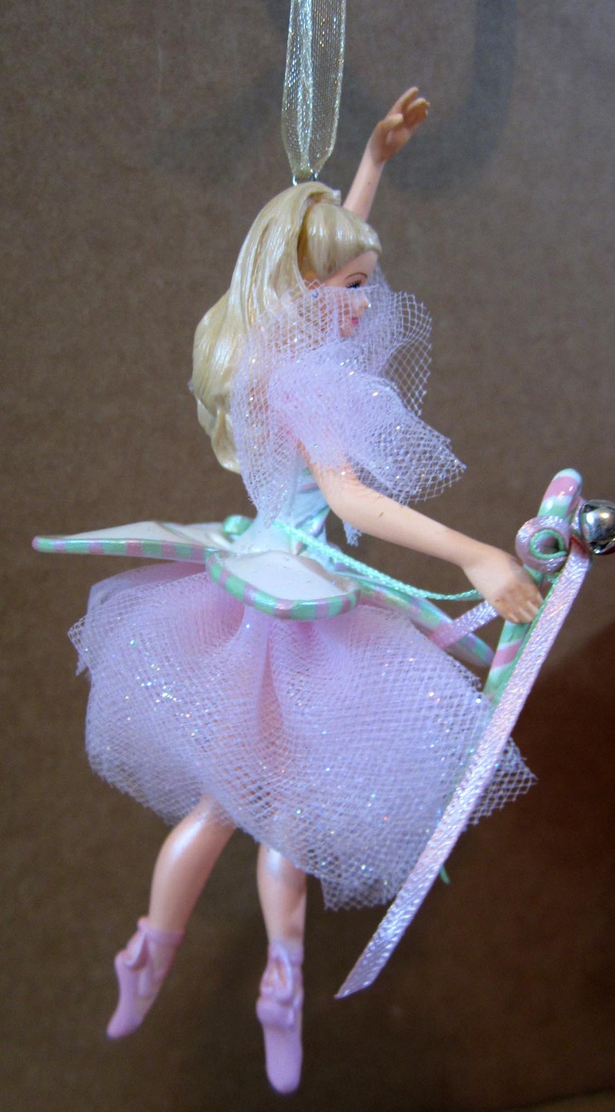 Peppermint Candy Cane Barbie Doll Hallmark Keepsake Ornament Handcraft ...