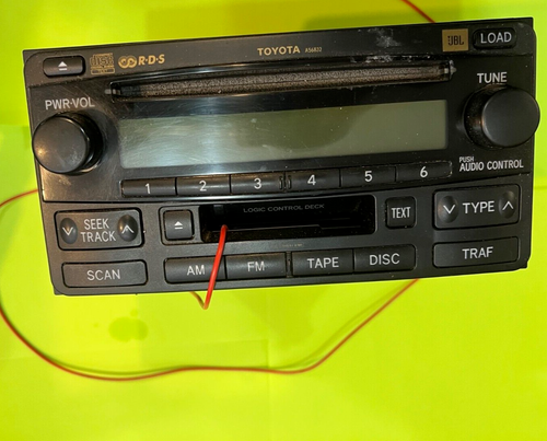 2004-2007 Toyota Highlander Radio Receiver CD Cass Player 86120-48430 ...