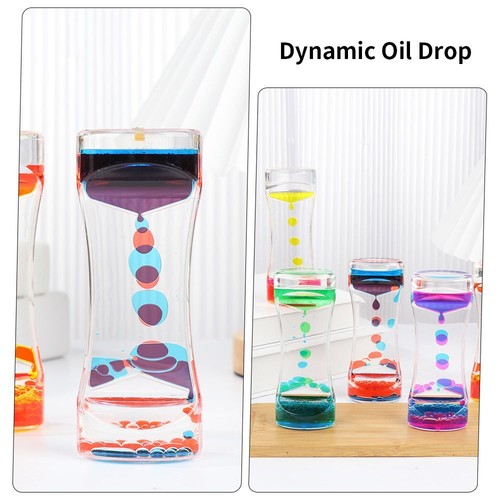 Home Decor Crafts Liquid Timer Ornaments Hourglasses Oil Leak Hourglass ...