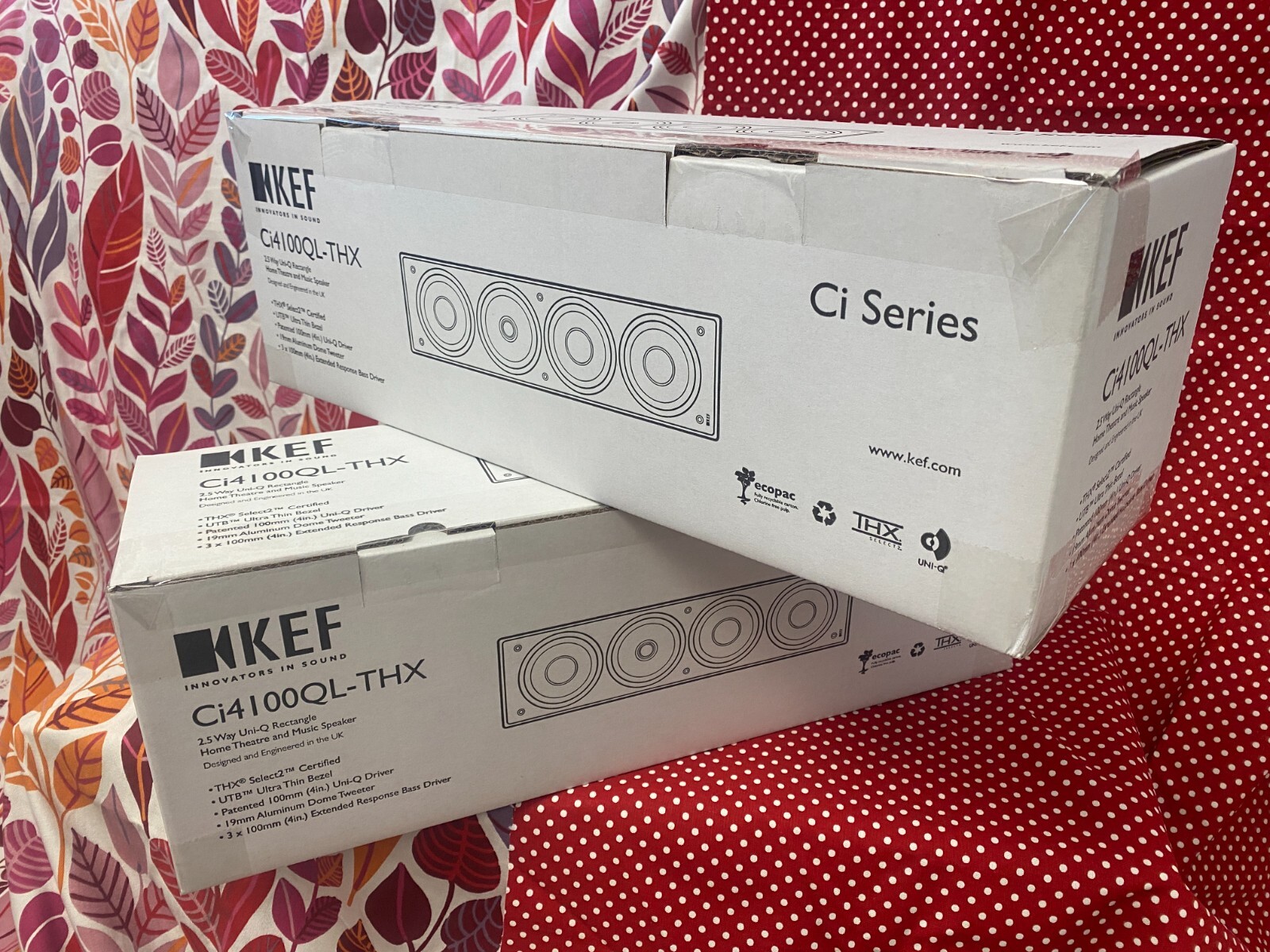 BRANDNEW KEF Ci4100QL-THX In Wall THX Standard2 Speakers (LR SPEAKER ...