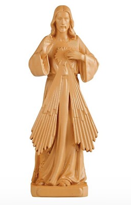 DIVINE MERCY LORD Jesus Christ VINTAGE TAN STATUE - 4” Resin Made ...