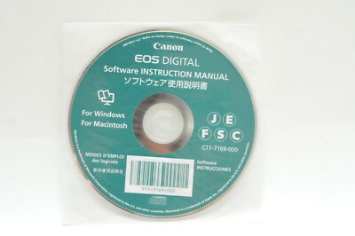 Canon EOS Digital Software Instruction Manual CD ROM | eBay