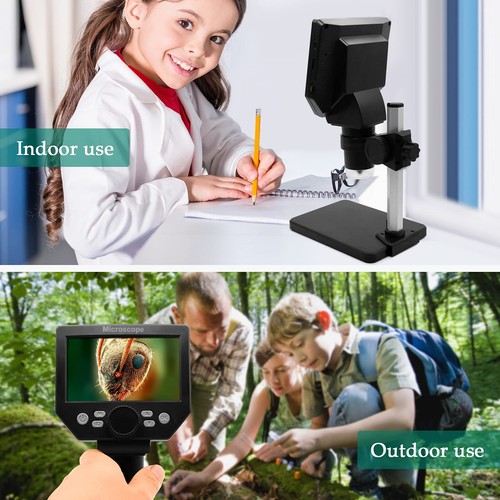 USB Digital LCD Microscope Micsci 4.3 Inch Screen 1000x Magnification ...