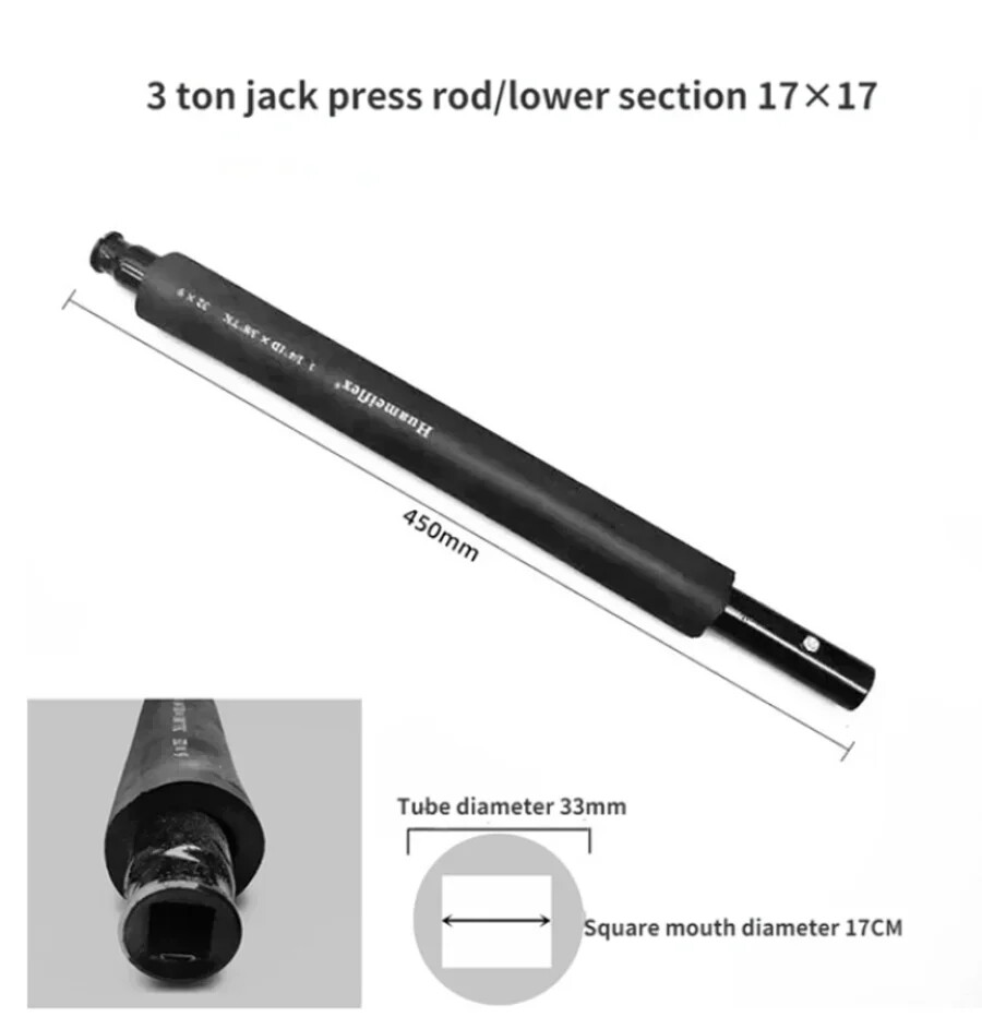 Floor Jack Handle Replacement 3-ton Bottom Pole Lever Handle 17 x 17mm ...