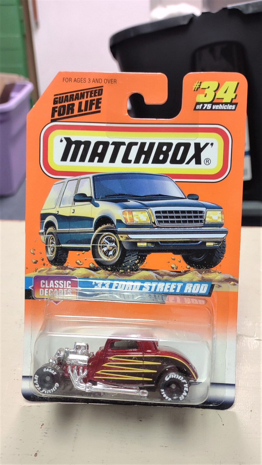 1997/1998 Matchbox Classic Decade '33 Ford Street Rod #34/75 NEW NOS ...