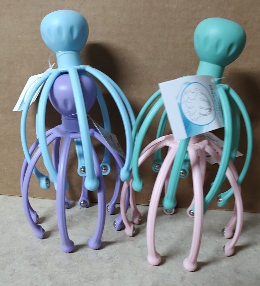 Scalp/Head Massager/Relaxer/Scratcher CHOOSE: Pink Purple Green Blue | eBay