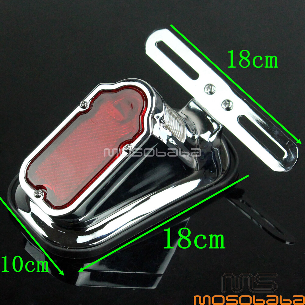 Red Tombstone Tail Light Brake Lamp For Harley Dyna Softail Sportster ...