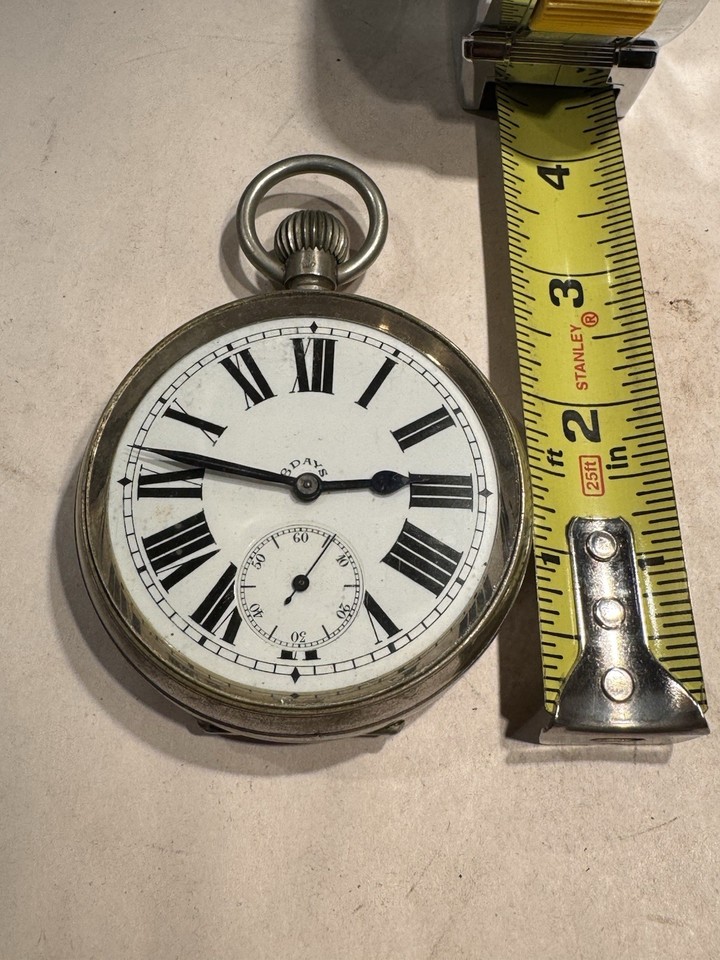 Antique Swiss Goliath Giant Pocket Watch | eBay