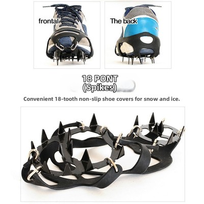 18 Tooth Steel Ice Gripper Spike for Shoes Lightweight Hiking and ...