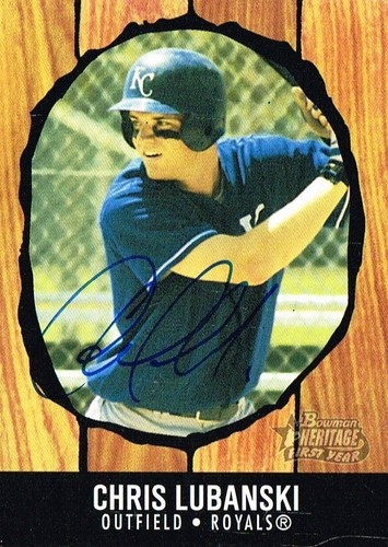 CHRIS LUBANSKI SIGNED 2003 BOWMAN HERITAGE FIRST CARD ~AUTHENTIC/ JSA ...