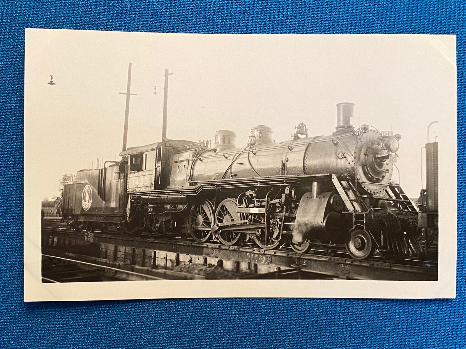 Great Northern Railway Train Engine Locomotive No. 1433 Antique Photo ...