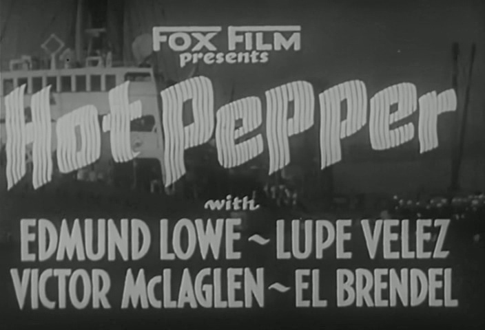 HOT PEPPER (1933) DVD EDMUND LOWE, LUPE VELEZ | eBay