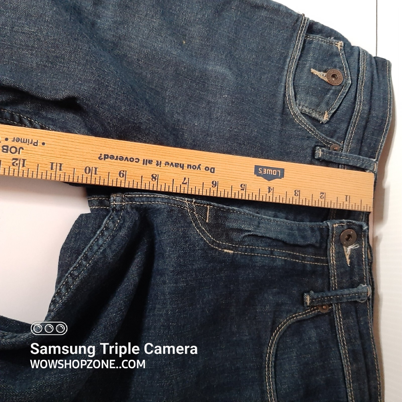 Levis Strauss S40196 32x30 Jeans Dark Denim Stretch RARE Design Men ...