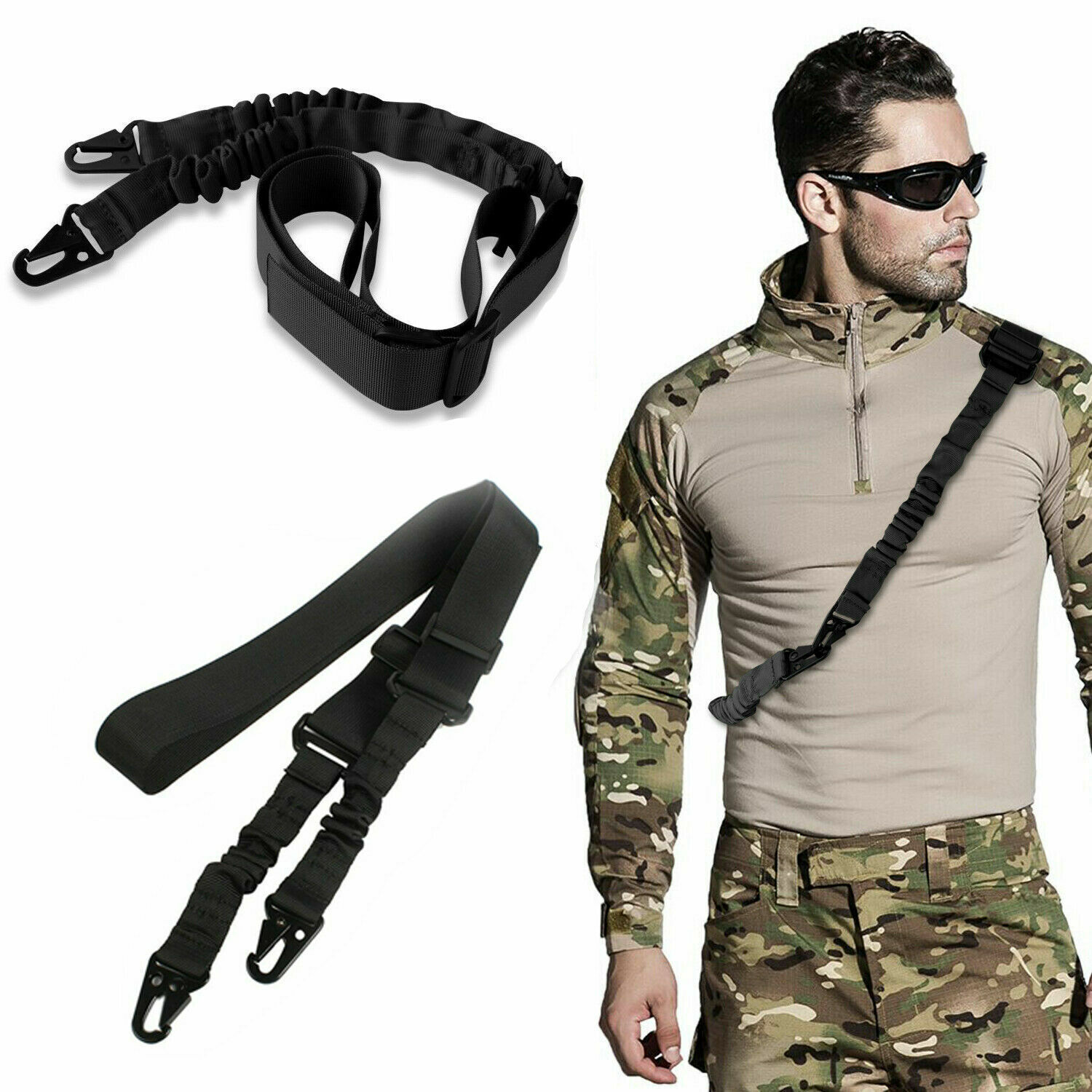 2 Points Extra Long Rifle Sling Two Point Traditional Gun Slings ...
