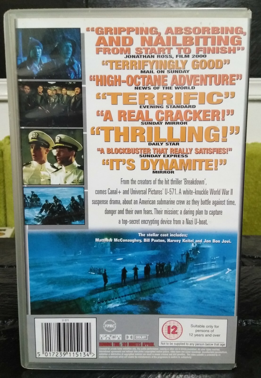 U-571 VHS VIDEO PAL BIG BOX EX RENTAL | eBay UK
