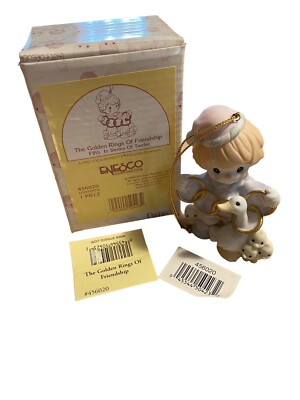Enesco 1999 Precious Moments Ornament 5 of 12 Golden Rings of ...