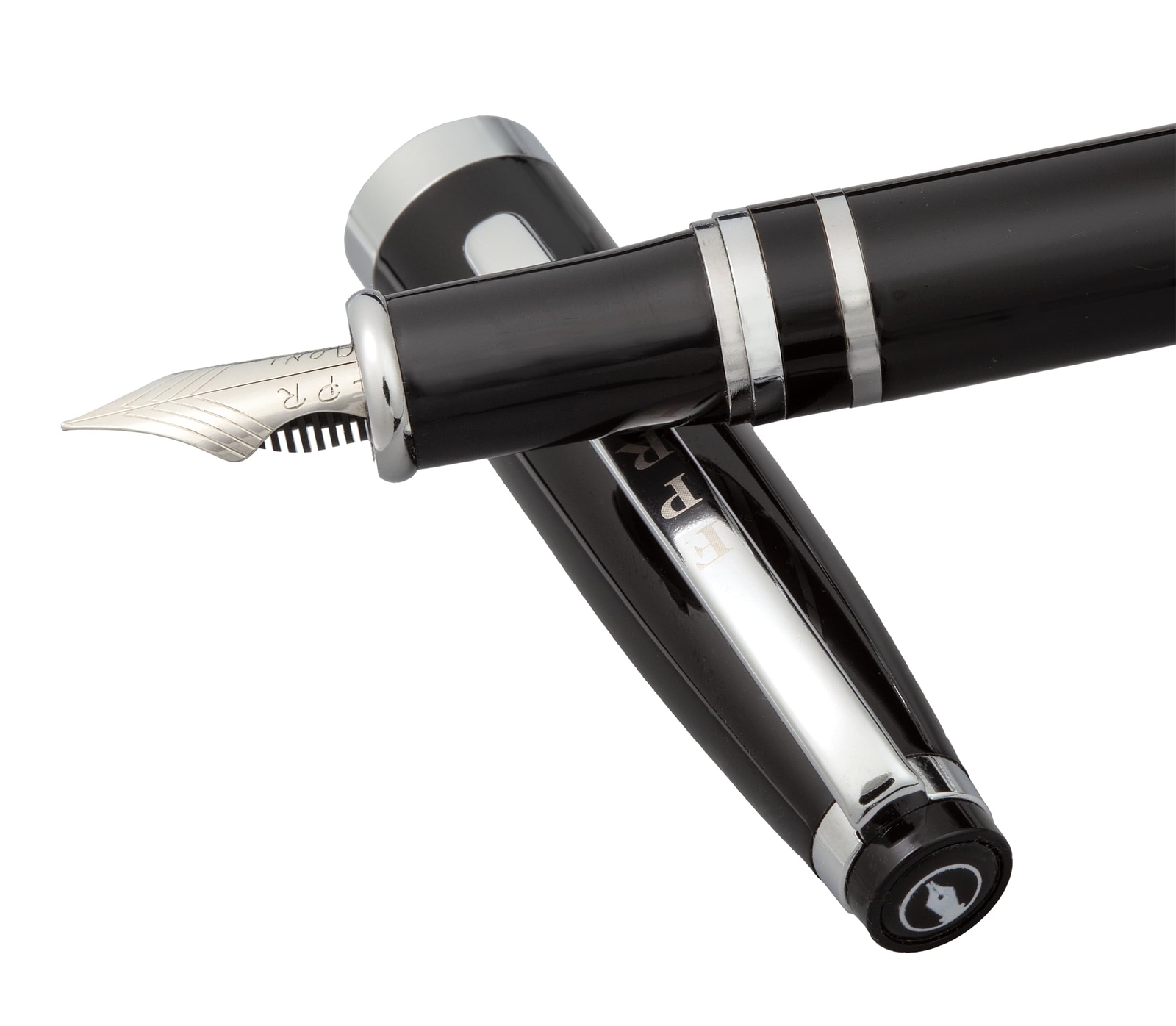 FPR Ambassador Black Fountain Pen W/Ultra Flex Nib - Luxury Pen Set ...