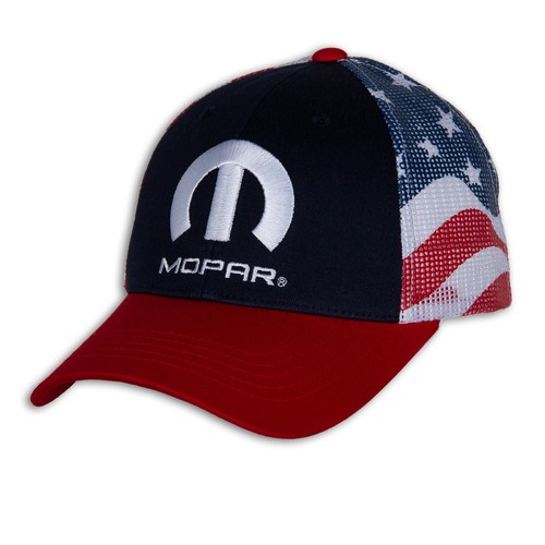 Mopar Red White Blue American Flag Mesh Trucker Hat | eBay