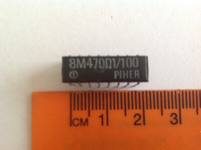 470 R Resistor Networks & Arrays 470 OHM 16 Pin IC Resistor Network DIL ...