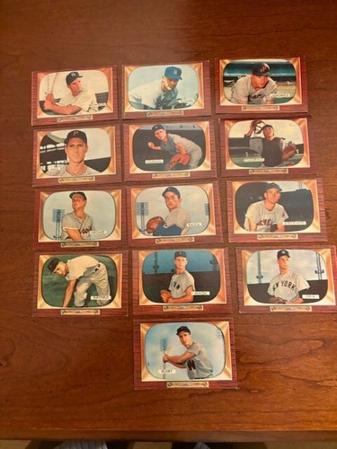 1955 Bowman Baseball 13 Different NM or better. Fresh out of pack look ...