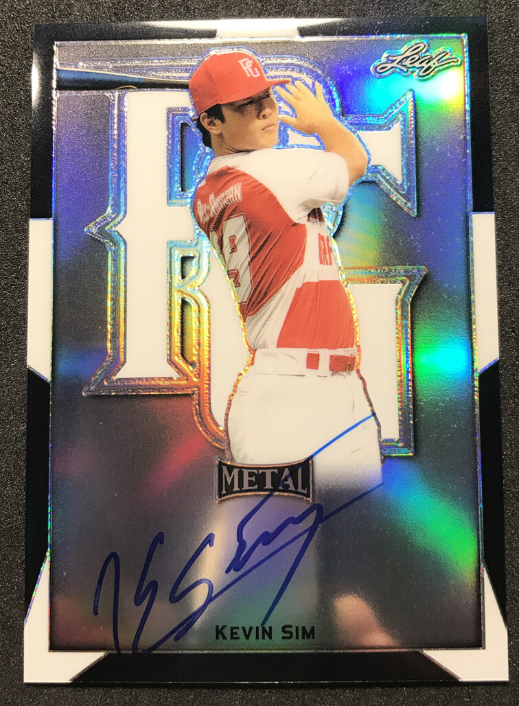 Kevin Sim 2019 Leaf Perfect Auto 7/15 Black Refractor B16 | eBay