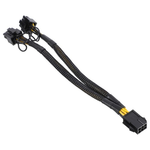 Mother to Double Graphics Cards Cord Gpu Cable Extension Adapter Power ...