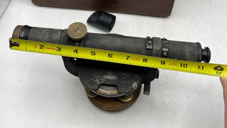 Dietzgen / Keuffel & Esser ? Surveyors Level Transit Scope w/ Wooden ...