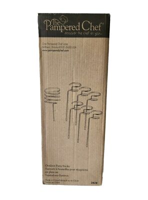 Pampered Chef Outdoor Party Sticks Can Glass Wine Bottle Drink Holder ...
