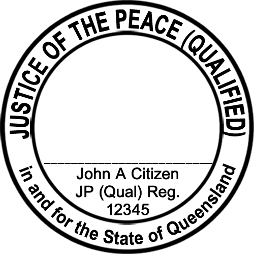 QLD JP01 JUSTICE OF THE PEACE Queensland Custom Flash Stamp Self Inking ...