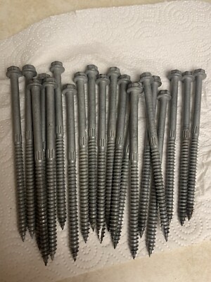 Lot of 20 Simpson Heavy Duty 5” outdoor screws Hex Head Free Shipping ...