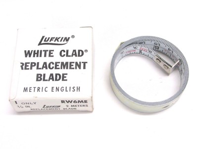 NOS! LUFKIN 1/2" X 2M TAPE MEASURE REPLACEMENT BLADE REFILL, RW6ME ...