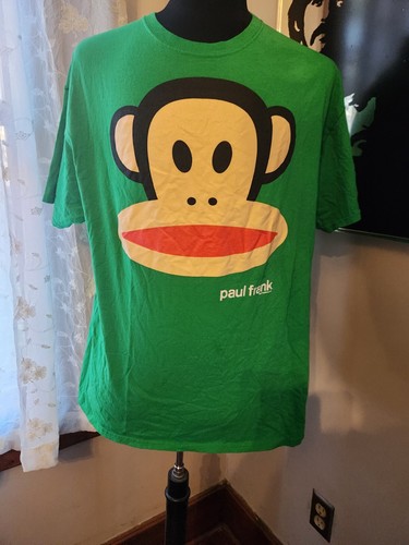 Paul Frank Julius Monkey Green Short Sleeve T Shirt Size XL | eBay