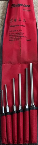 Snap On 6pc Long Pin Punch Set PPCL60AK 1/8 - 5/16 With Case | eBay
