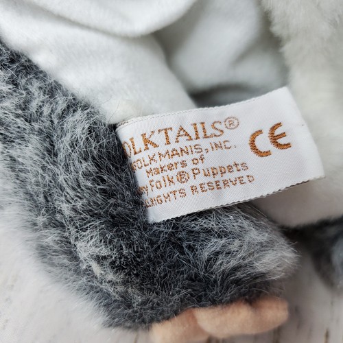 Folkmanis Opossum Possum Hand Puppet Mom & Baby Plush Full Body Set 2 ...