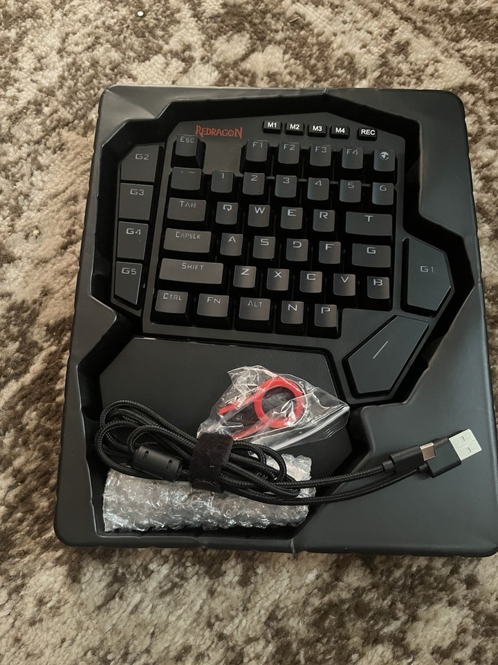 Redragon K585 DITI One-Handed RGB Mechanical Gaming Keyboard, Blue Switches | eBay UK