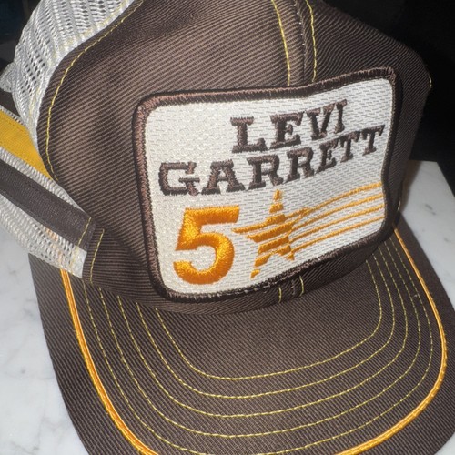 Vintage 80's 3 Stripe Levi Garrett 5 Star Big Patch Snapback Trucker ...
