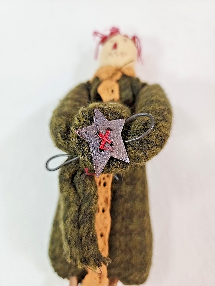Handmade Primitive Rustic Country Folk Art Snowman Figures Set Of 3 | eBay